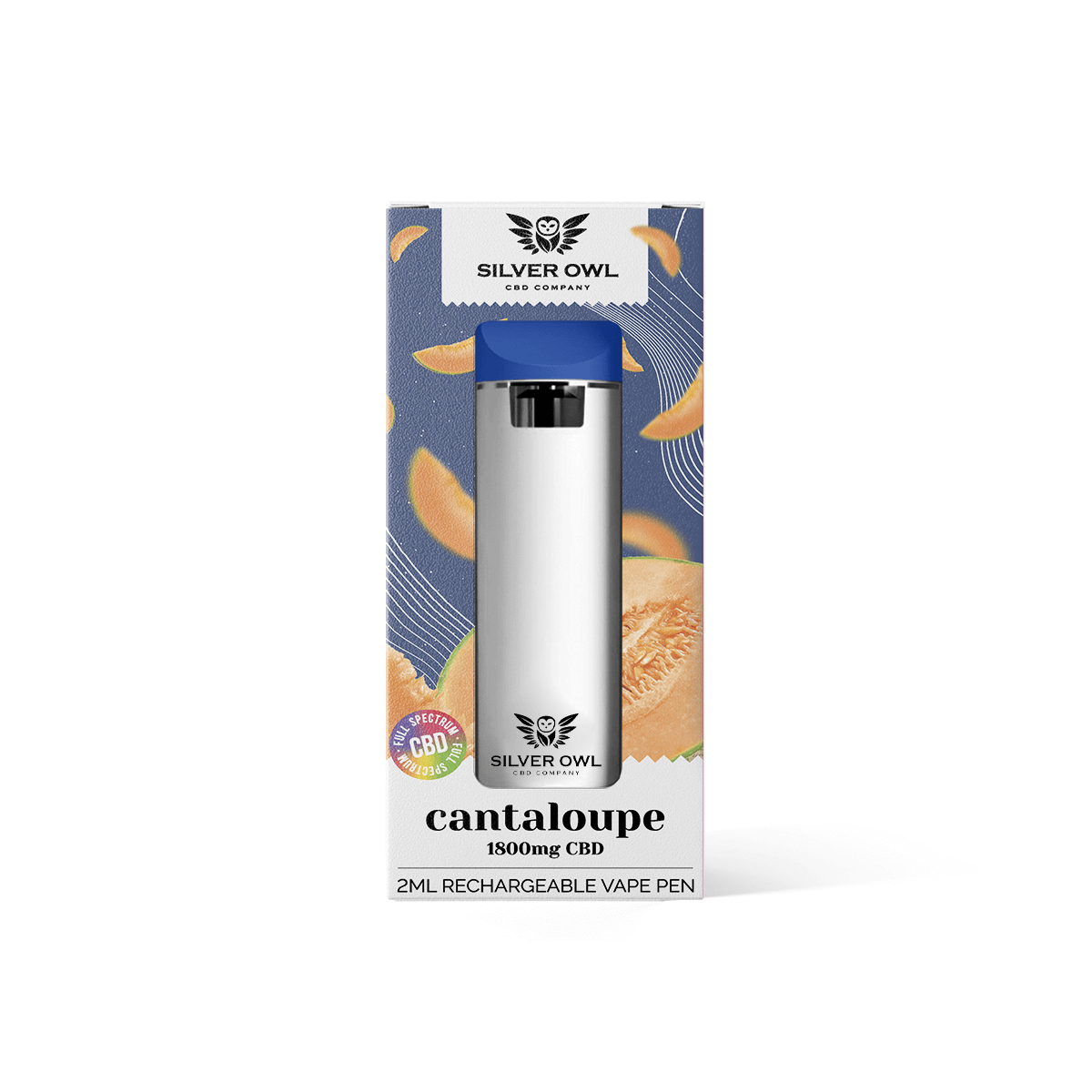 Full Spectrum Disposable Vape Cantaloupe 2ml - Silver Owl